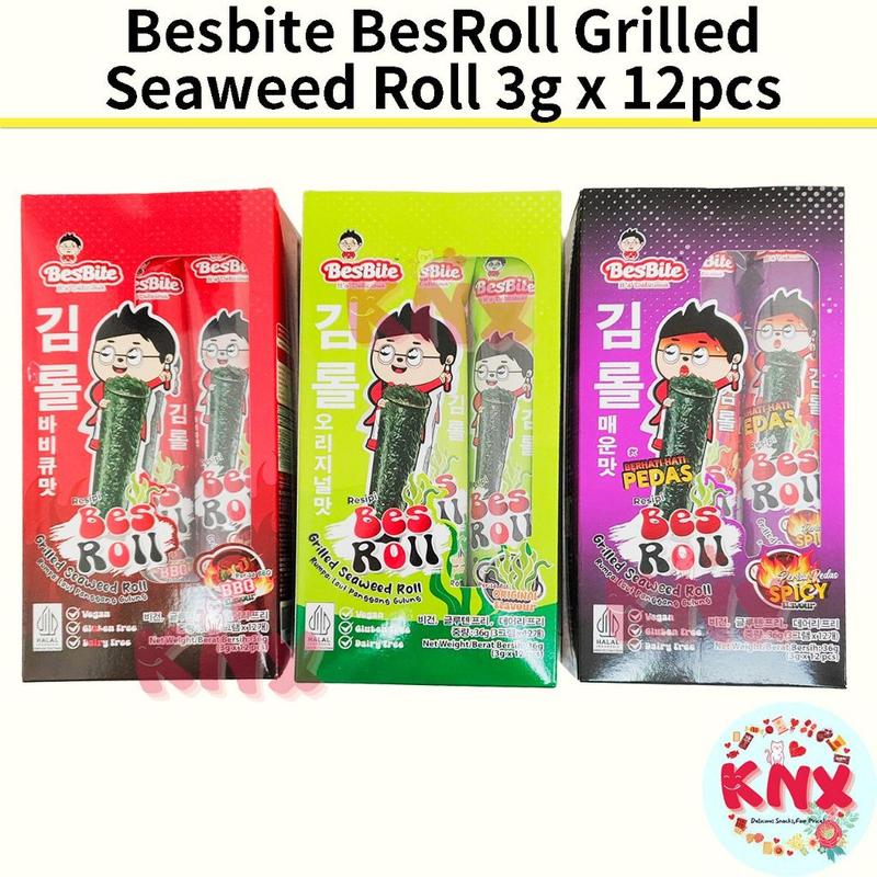 Besbite Bes Roll rumpai laut panggang | Bes Roll Grilled Seaweed ...