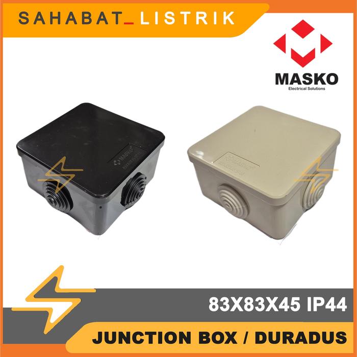 Jual DURADUS / JUNCTION BOX MASKO WARNA CREAM - HITAM 83X83 105X105 ...