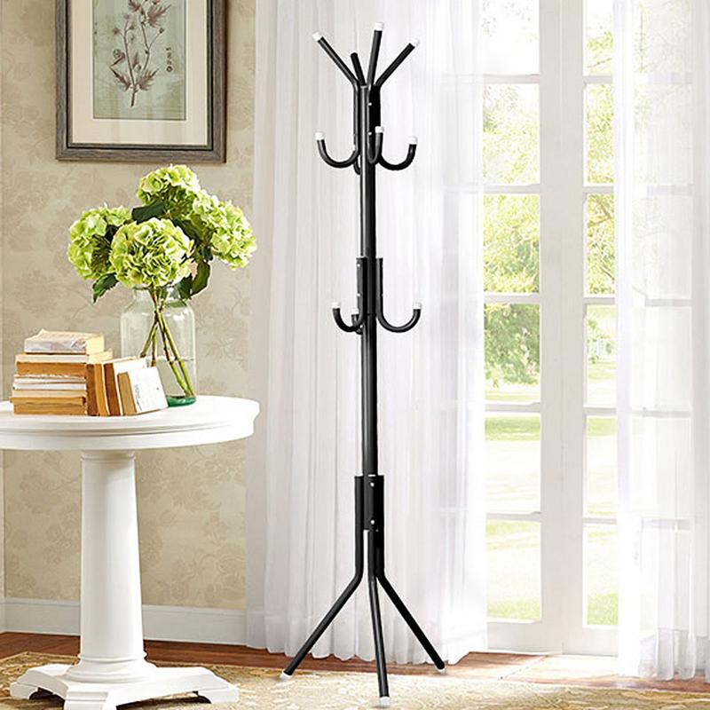 Multi Hook Metal Coat Hat Rack Tree Stand Clothes Bag Hanger - TikTok ...