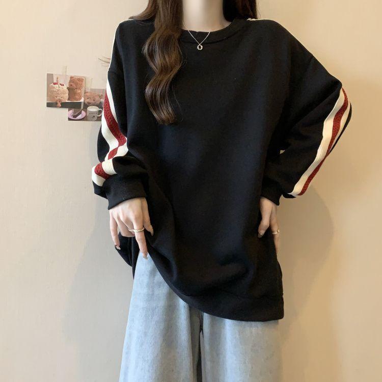 Maillard plus - baju sejuk baldu tebal wanita, longgar, Langsing ...