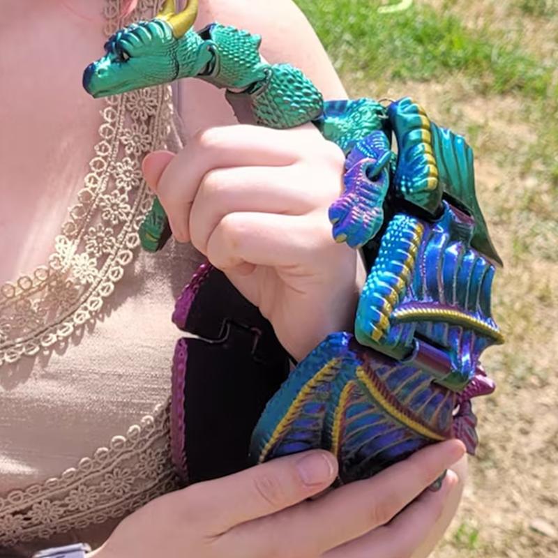 Dragon Puppet Dragon Wristlet Finger Puppet 3D Printing Animal - TikTok ...