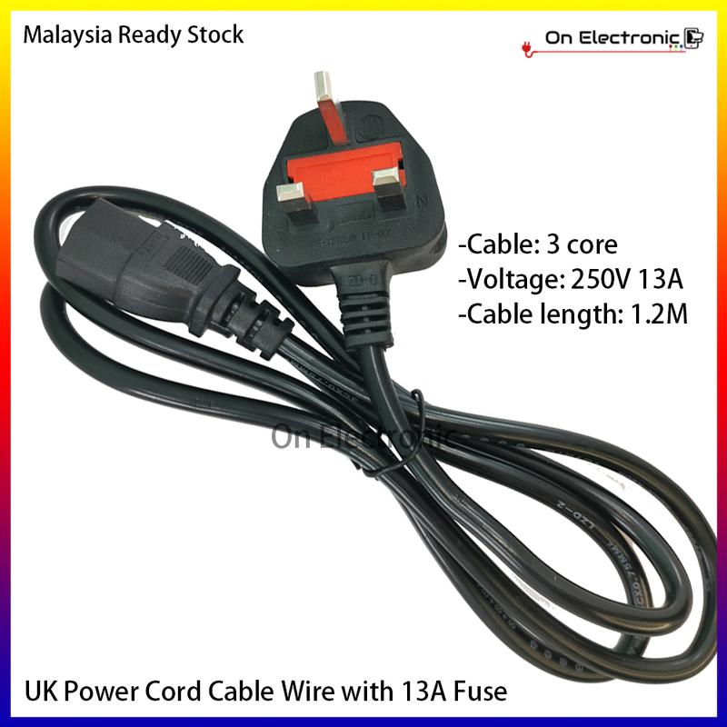 Power Cable 1.2m Power Cord UK Plug 13A 240V Electrical Home - TikTok ...