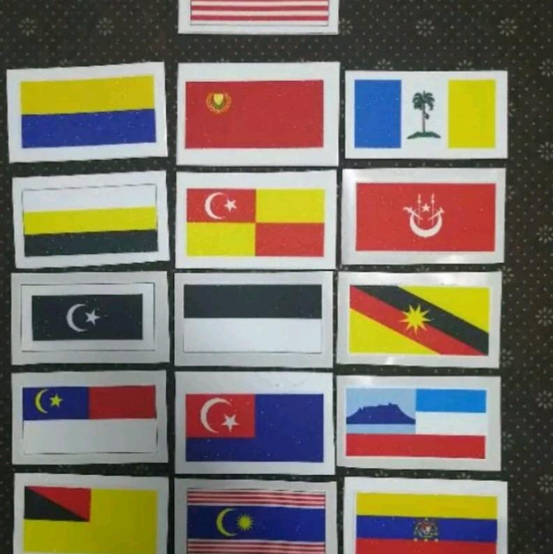 Sticker Bendera Negeri-Negeri di Malaysia WATERPROOF-READY STOCK ...