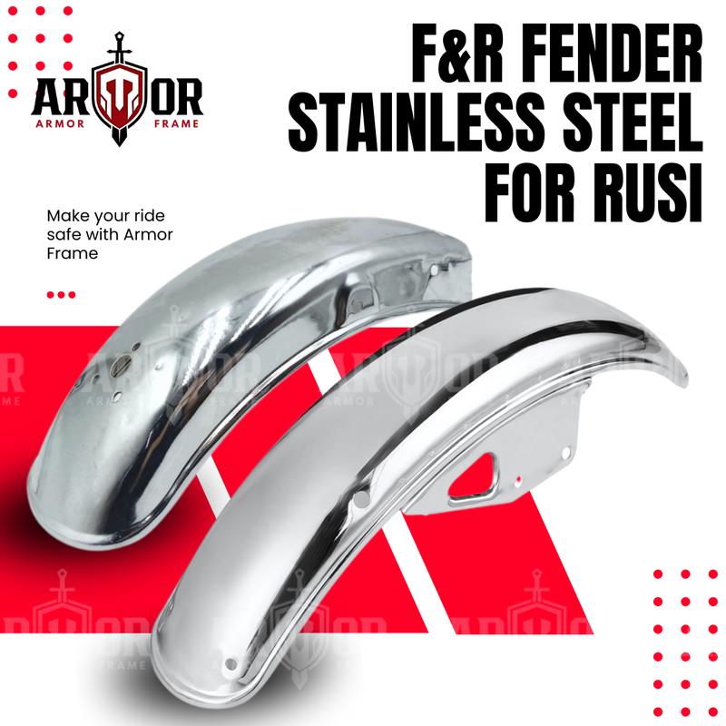 ARMOR FRAME MOTORCYCLE FRONT AND REAR FENDER FOR RUSI TC125 - TikTok ...