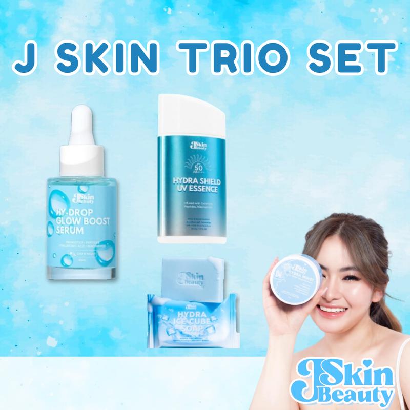 JSKIN HYDRA SHIELD + HYDROP SERUM + HYDRA ICE CUBE SOAP SET - TikTok Shop Philippines