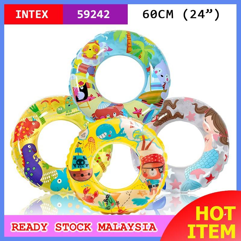 INTEX 59242 (NP4) 24" Inflatable Float Cartoon Transparent Swimming - TikTok Shop Malaysia