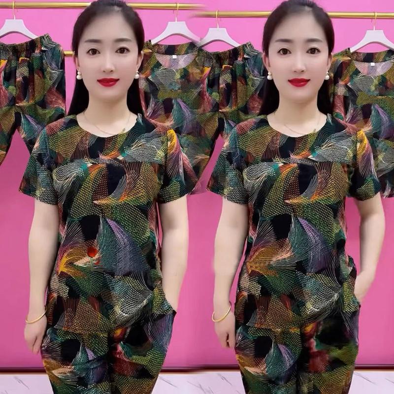 Sut Ibu Pertengahan Umur, Set Penuh, Bahan Sutera Ais, Rekaa - TikTok ...