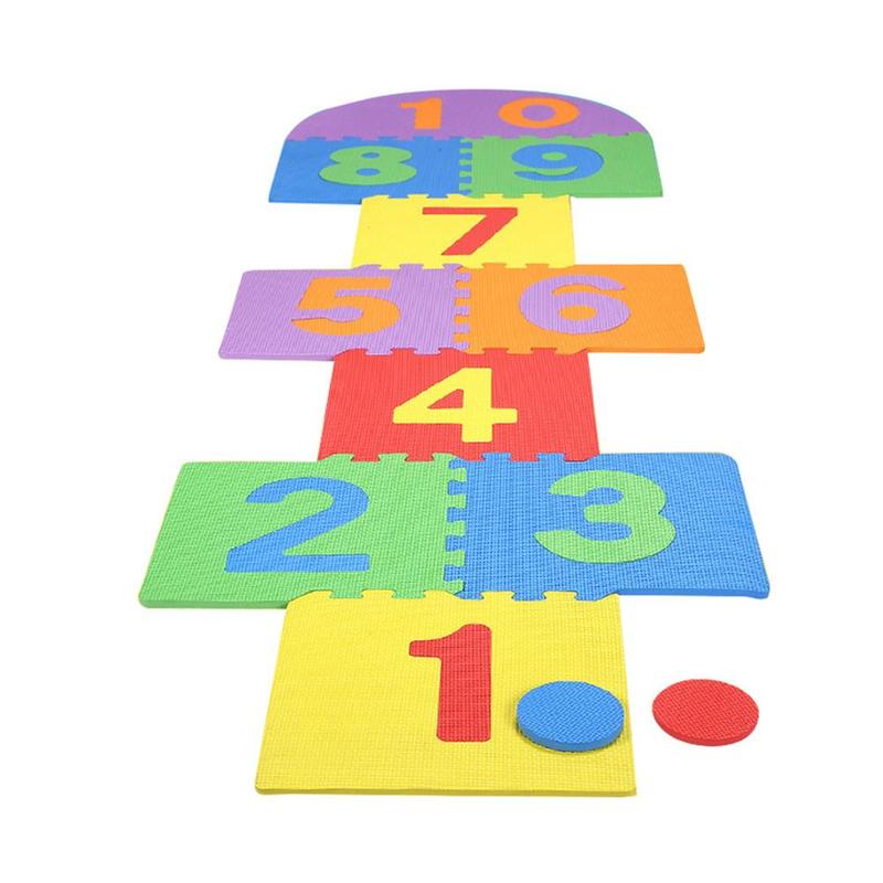 10pcs Number Hopscotch Play Mat Soft Foam Tiles Interlocking - TikTok ...