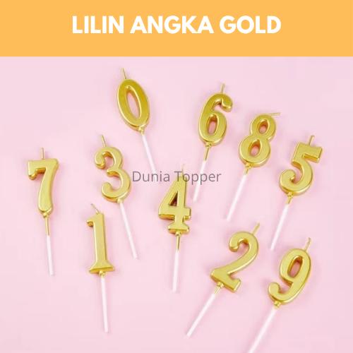 LILIN ANGKA EMAS/GOLD | Lilin Angka Ultah - Shop | Tokopedia