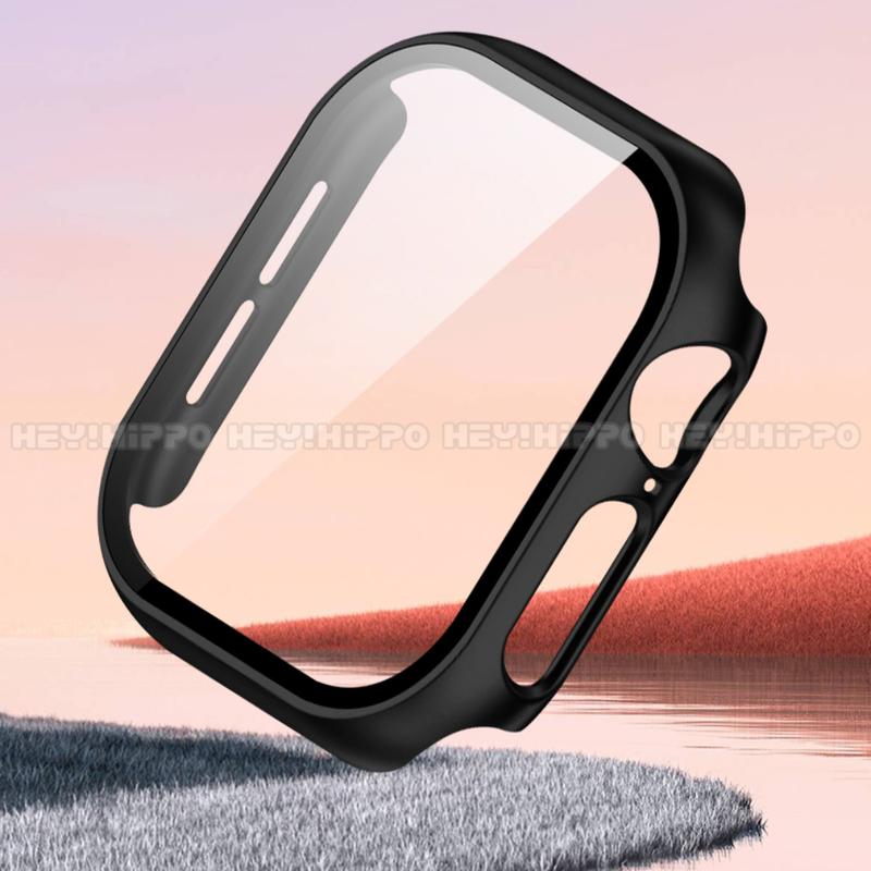 Tempered glass film+shell for iwatch S10 46mm 42mm Full coverage ...