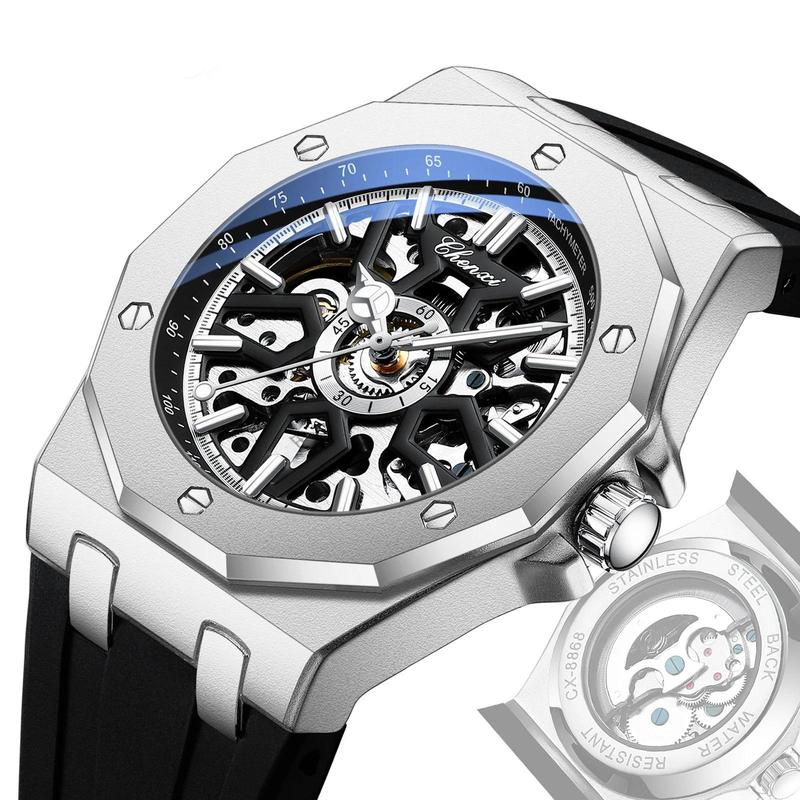 Jam Tangan Mekanikal Tourbillon, Fesyen, Untuk Lelaki, Tali Getah ...