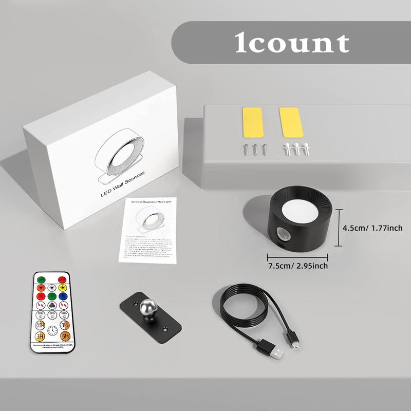 Three color temperatures can be adjusted. Magnetic Wall Lights ...