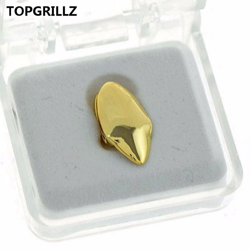 Vampire Fang Grillz, TOPGRILLZ, Topi Tunggal, Nada Emas, Sesuai ...