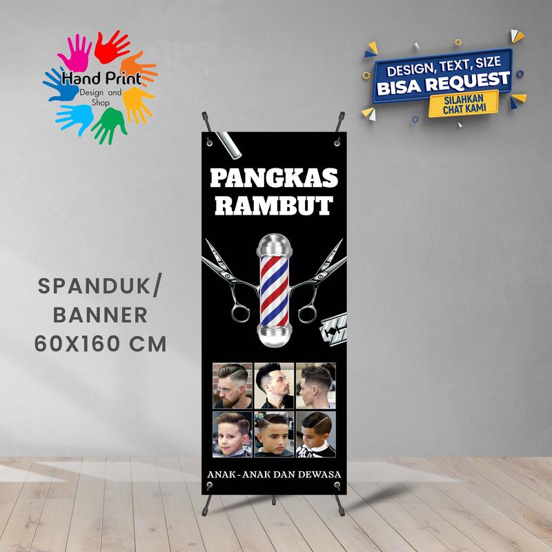 Spanduk Banner Barbershop Pangkas Rambut Cukur Rambut Haircu - Shop ...