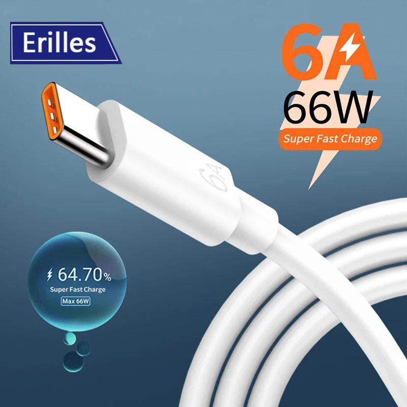 Kabel USB 6A 66W Jenis C, Pengecasan super pantas, wayar data, - TikTok ...