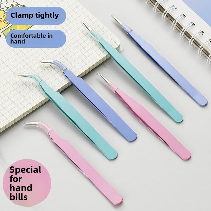 Macaron-colored tweezers, DIY stainless steel clips for planners ...