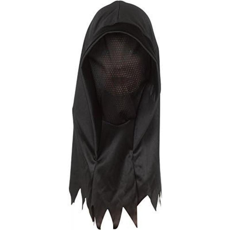 Star Power Ghoul Hood Halloween Costume Full Over Head Mask, Black, One ...