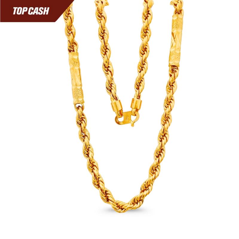 Top Cash Jewellery 916 Gold Fancy Design Hollow Rope Chain - TikTok ...