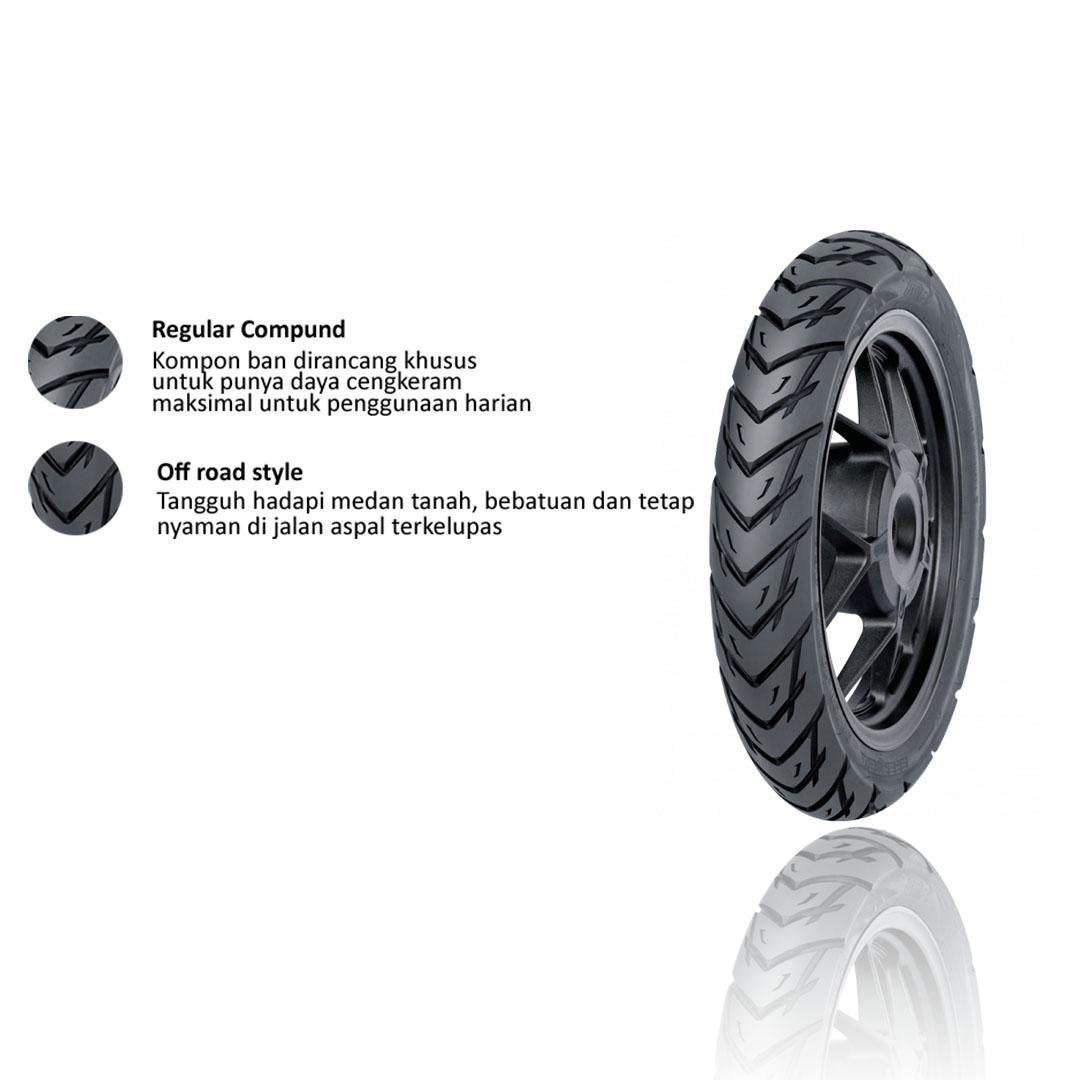 FDR Tubeless Ring 14 dan 17 SPARTAX Ban Luar TL untuk Ban Motor Scooter ...