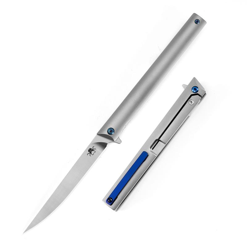 KLAKEN B13 REGENT CEO EDC Knife, Blade: D2 Handle: TA5 Titanium - TikTok Shop