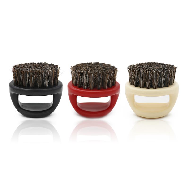 Barbershop Ring Hair Brush Horse Bristle Beard Brush Men Shaving Brush ...