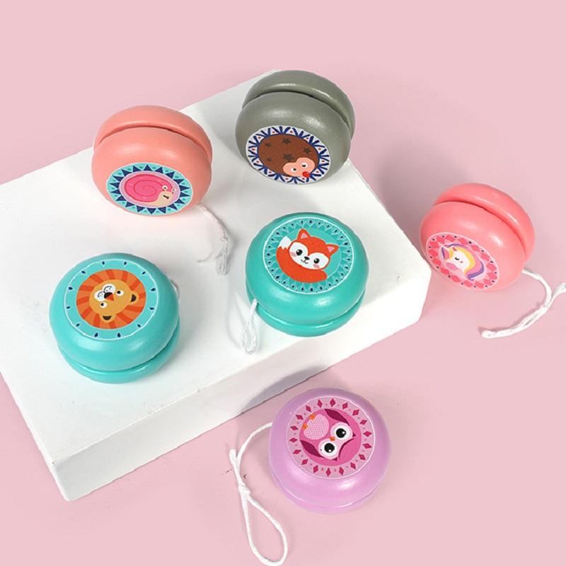 Cute Animal Print Wooden Yoyo Toys Ladybug Toy Yo Ball - TikTok Shop ...