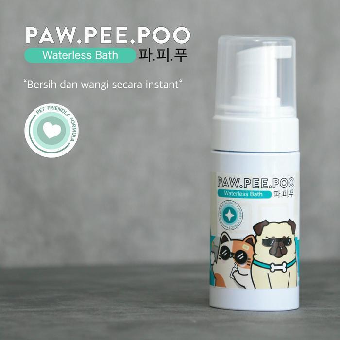 [33] PAW.PEE.POO WATERLESS BATH DRY SHAMPOO CAT DOG MANDI TANPA BILAS ...