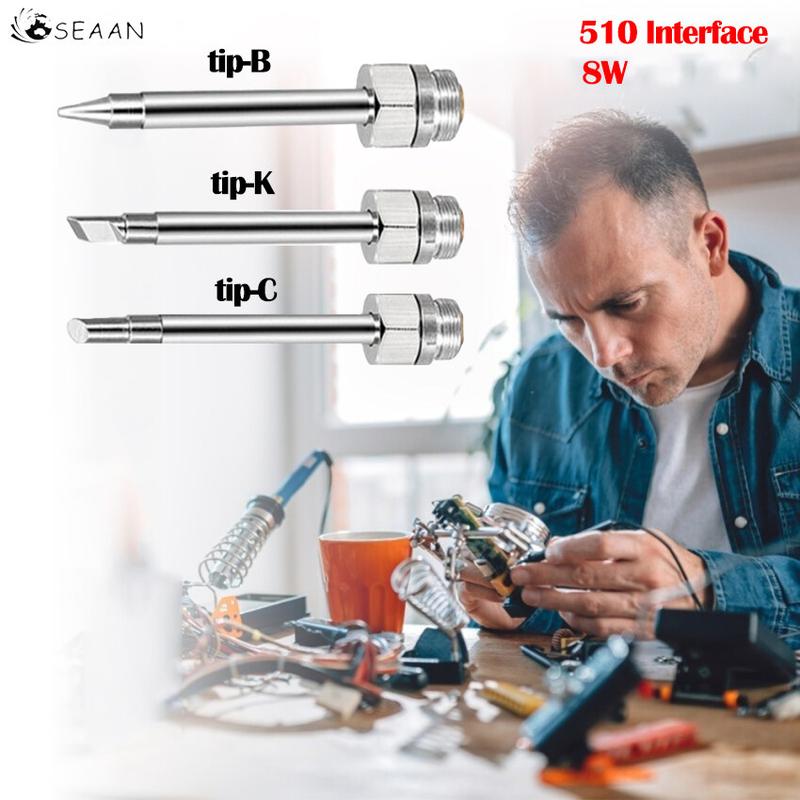 Silver Plated 510 Interface Soldering Head Mini Portable USB - TikTok ...
