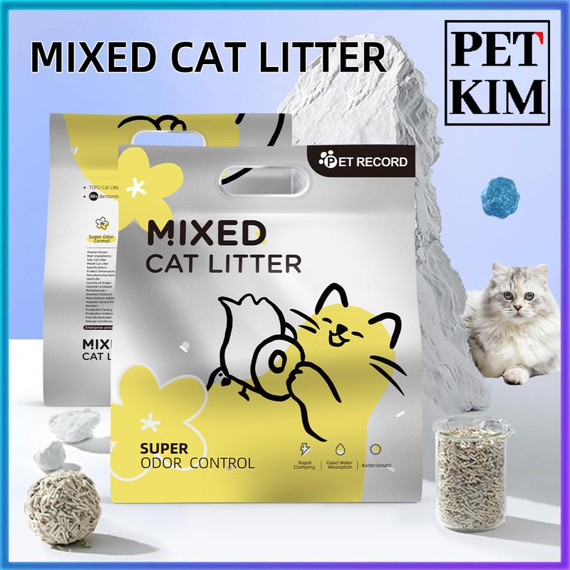 【PET RECORD 】2kg Cat Litter Sand Mixed Tofu Cat Litter Stron - TikTok ...