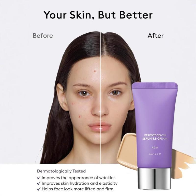 New Natural Beige BB Cream Buildable Coverage Glass Skin Foundation ...