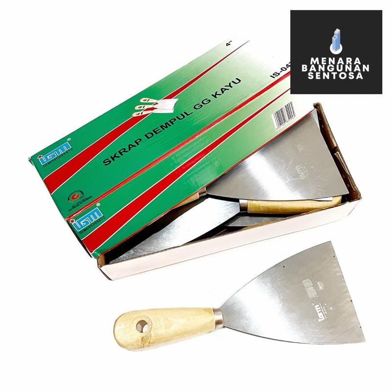 Kapi Kayu IGM Baja Asli 4" Inch - Kape Pisau Dempul Scapper - Shop ...