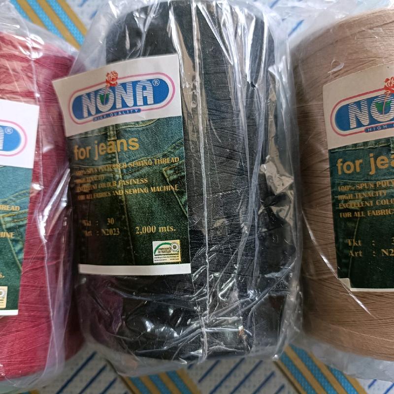 Benang Jeans 2000m/Spun Polyester For Jeans/Denim Jeans Benang - TikTok ...