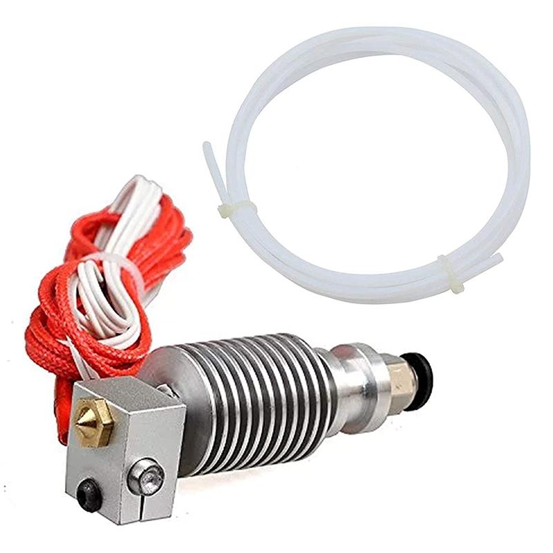 Metal Extruder, 1.75mm 3D Printer PTFE Tube Transparent, V6 Nozzle ...