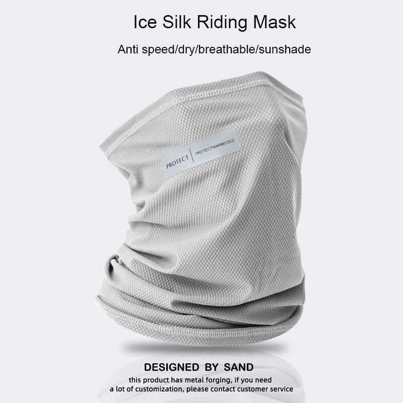 Ice Silk Sweat Collar Sunblock Neck Mask Breathable Quick Drying ...