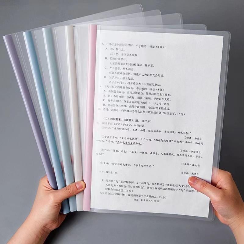 New Plastic A4 Draw Rod Folder Business Supplies Thickened Pull ...