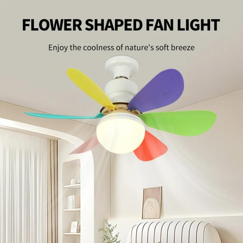 E27 40W Flower Ceiling Fa n Light with Remote Control 3 Spee - TikTok ...