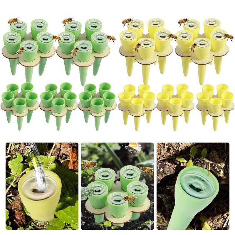5 Pcs Drinking Cup for Bees Garden Bee Insect Drinking Cup for - TikTok ...