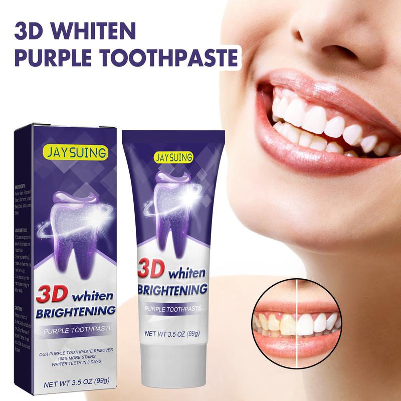 Jaysuing Teeth Whitening Purple Toothpaste Teeth Brightening - TikTok Shop