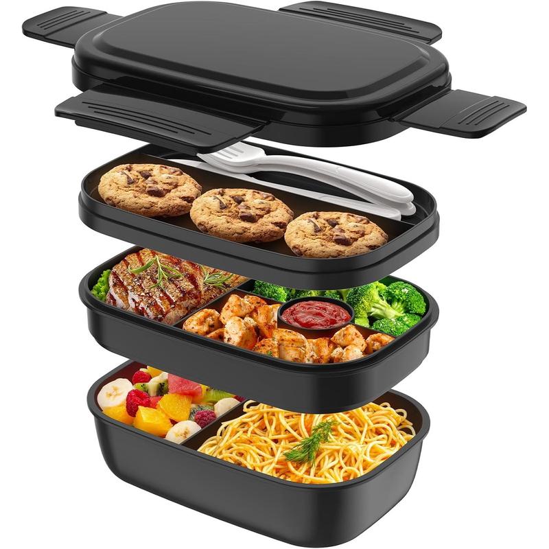 Bento Box Adult, Lunch Box Containers for Men Women with 8 Compartments ...