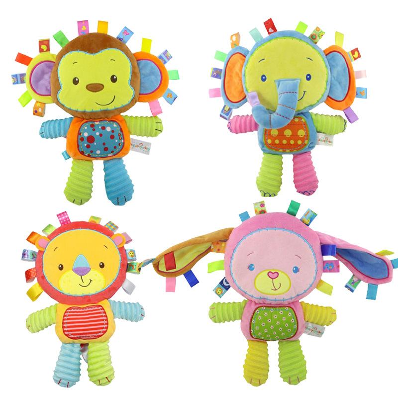 Baby Rattle Musical Worm Soft Infant Plush Toys Educational Interactive ...