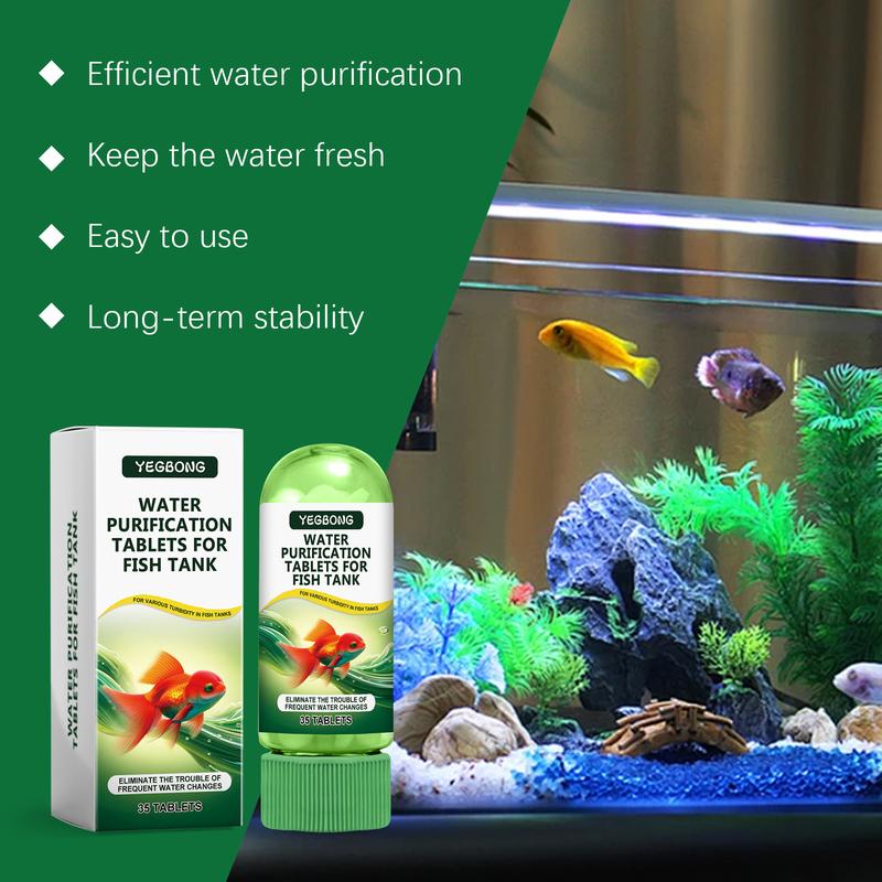 Yegbong Aquarium Water Purification Tablets Water Quality Dedicated ...