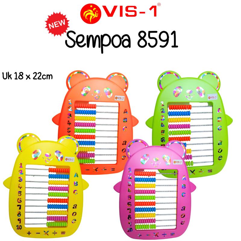 Sempoa VIS-1 Motif Panda 8591 / Abacus / Sipoa - Shop | Tokopedia
