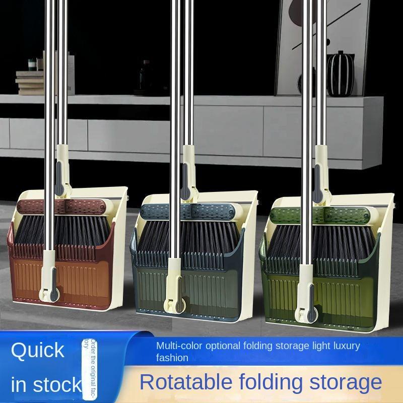 Broom Dustpan Suit Sweeping Non-Stick Artifact Broom Broom Soft ...