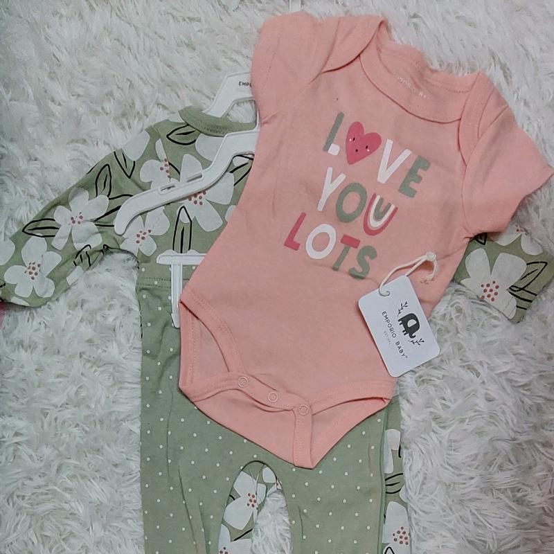 Set Emporio 3 in 1 (Sleepsuit, Romper, Pants) Baby - TikTok Shop Malaysia