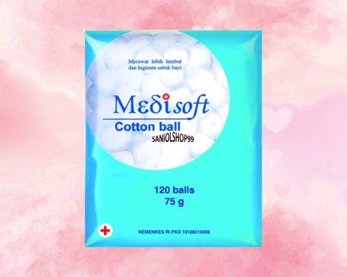 Jual Kapas Medisoft Cotton Ball 120 Balls Bantalan Kapas Bayi - Kab ...