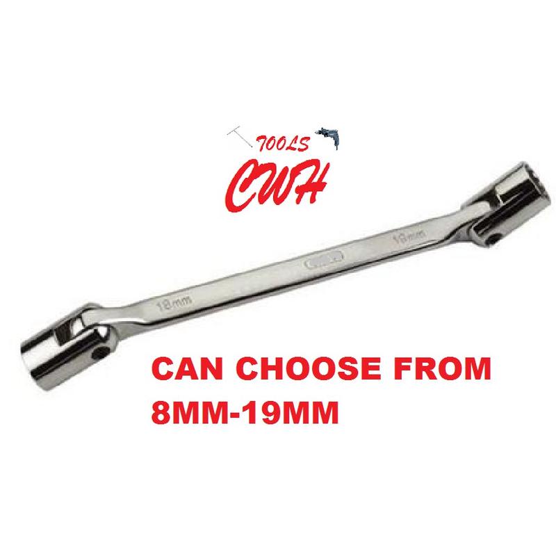 8-19MM PRC DOUBLE FLEXIBLE SOCKET WRENCH SWIVEL HEAD SPANNER spanar ...