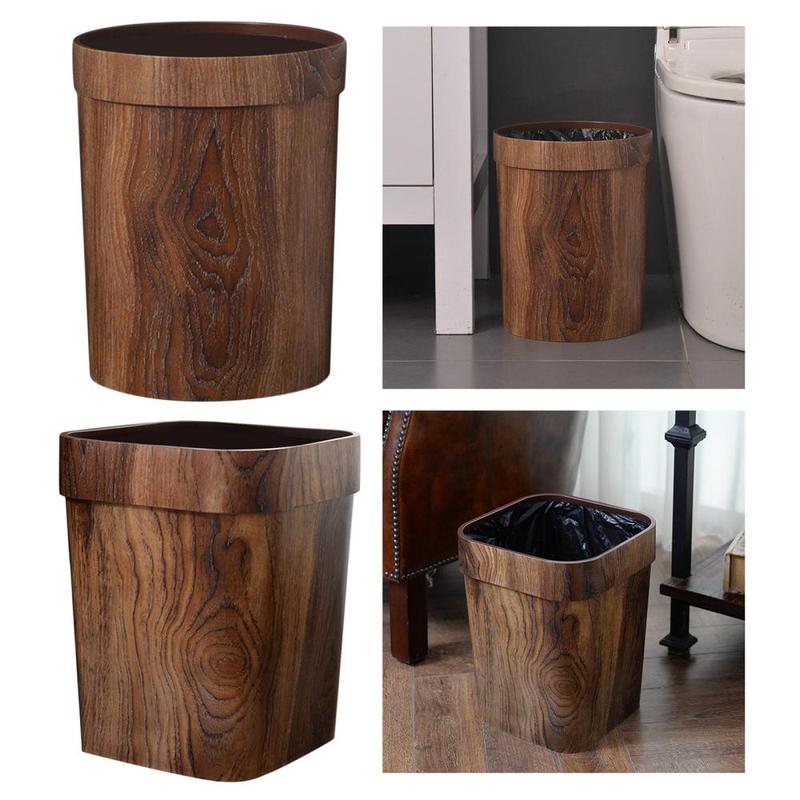 Retro Creative Kitchen Trash Can Waste Bin RV Camping Trash Bin ...