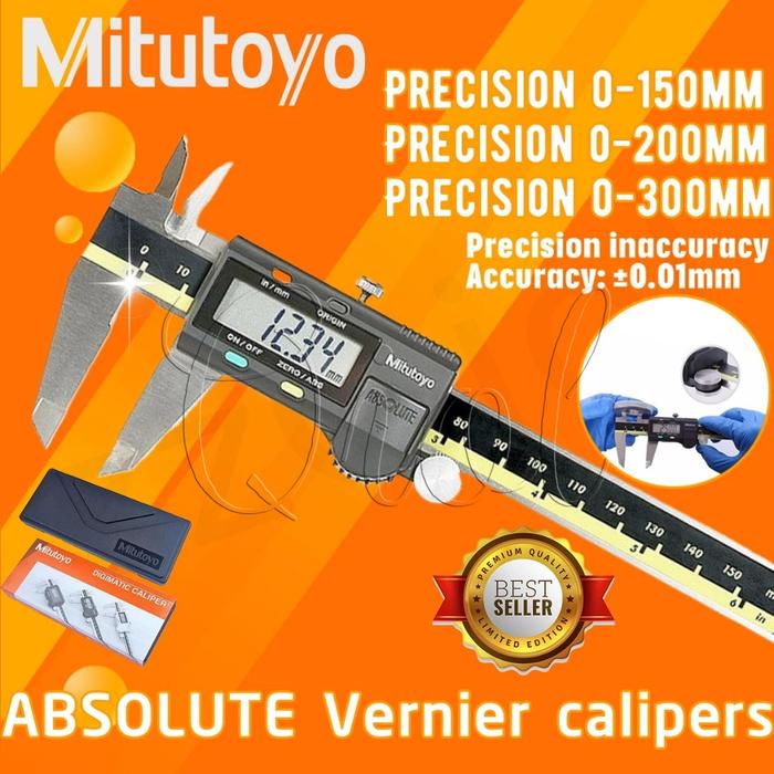 Jual MITUTOYO Vernier Caliper 150/200/300 mm Caliper Digital Baru Plus ...
