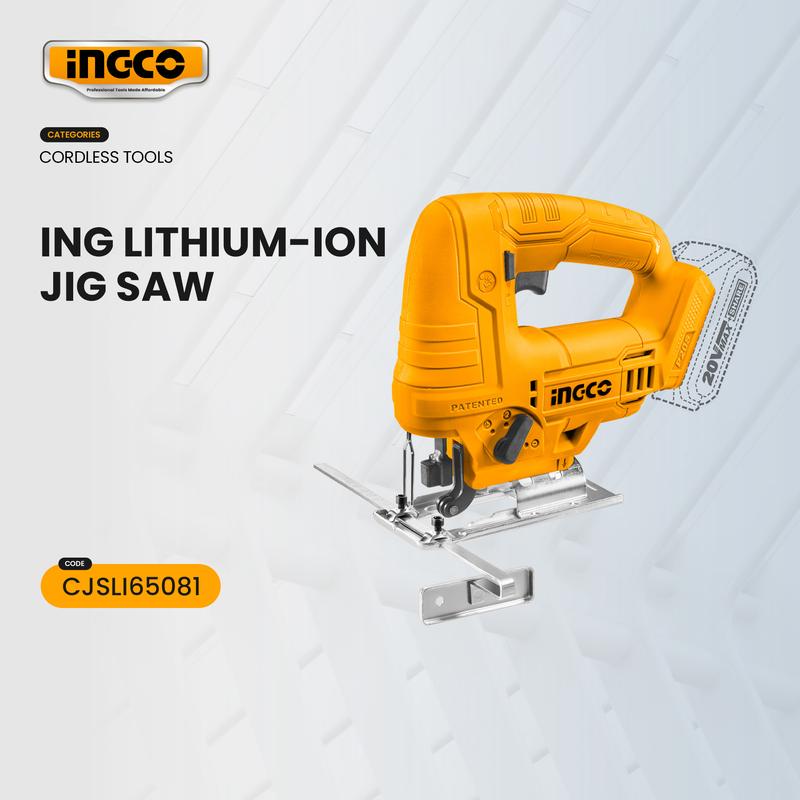 Ingco P20 Series Li-Ion Cordless 20V Jig Saw CJSLI6508 | CJSLI65081 ...