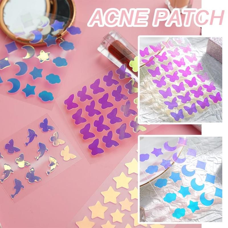 28 Buah Tambalan Jerawat Kupu-kupu Warna-warni Tambalan Sisw - Shop ...